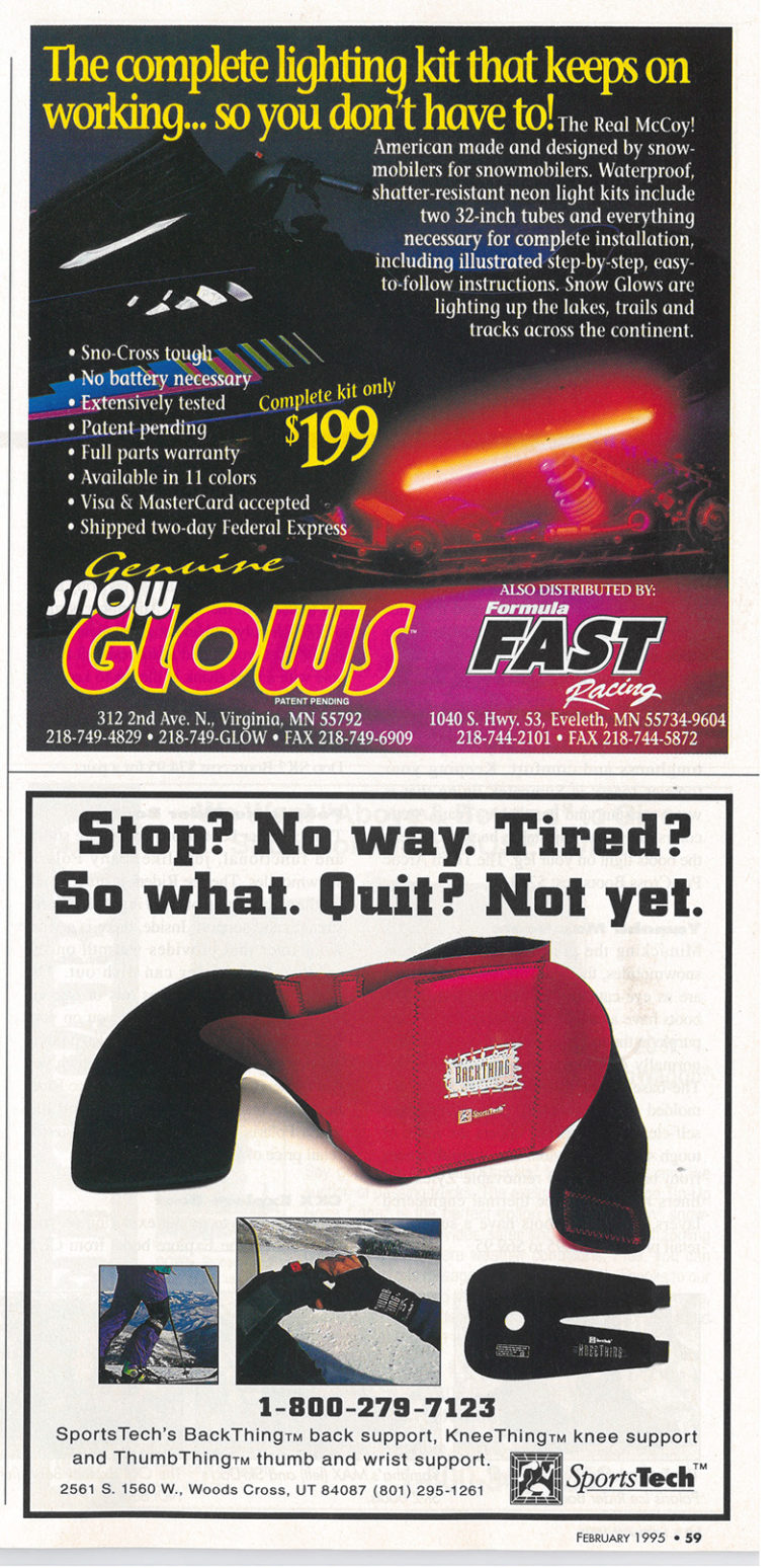 Flashback To 1995 Through Some Classic Ads | SnowGoer